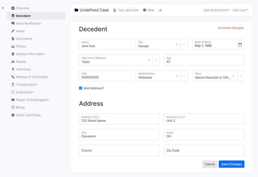 CaseBase - Coroner software made simple.